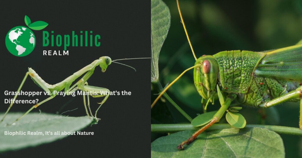 Grasshopper vs. Praying Mantis: What's the Difference? - biophilicrealm.com